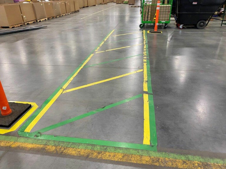 5,000 Foot Pedestrian Walkways in a PA Warehouse | PennCoat Inc.